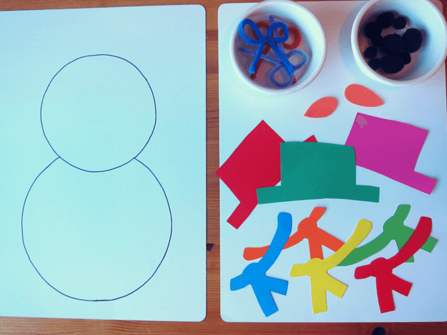 Printable snowman craft for kids – HodgePodgeCraft