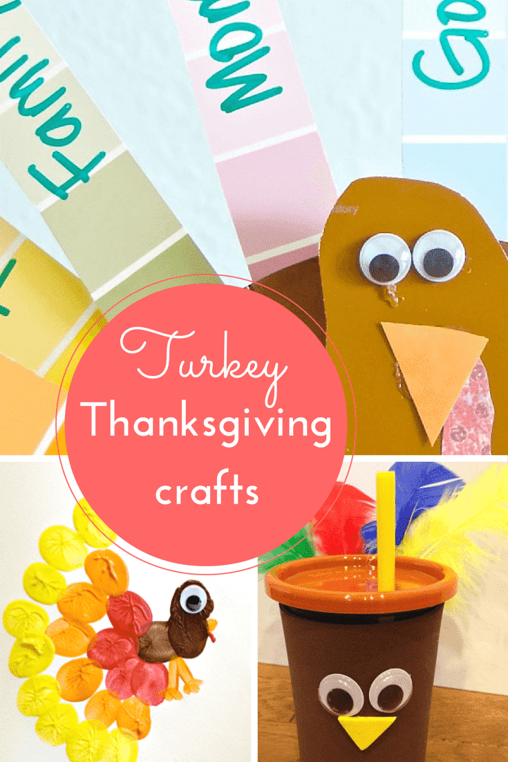 Turkey crafts for Thanksgiving – HodgePodgeCraft