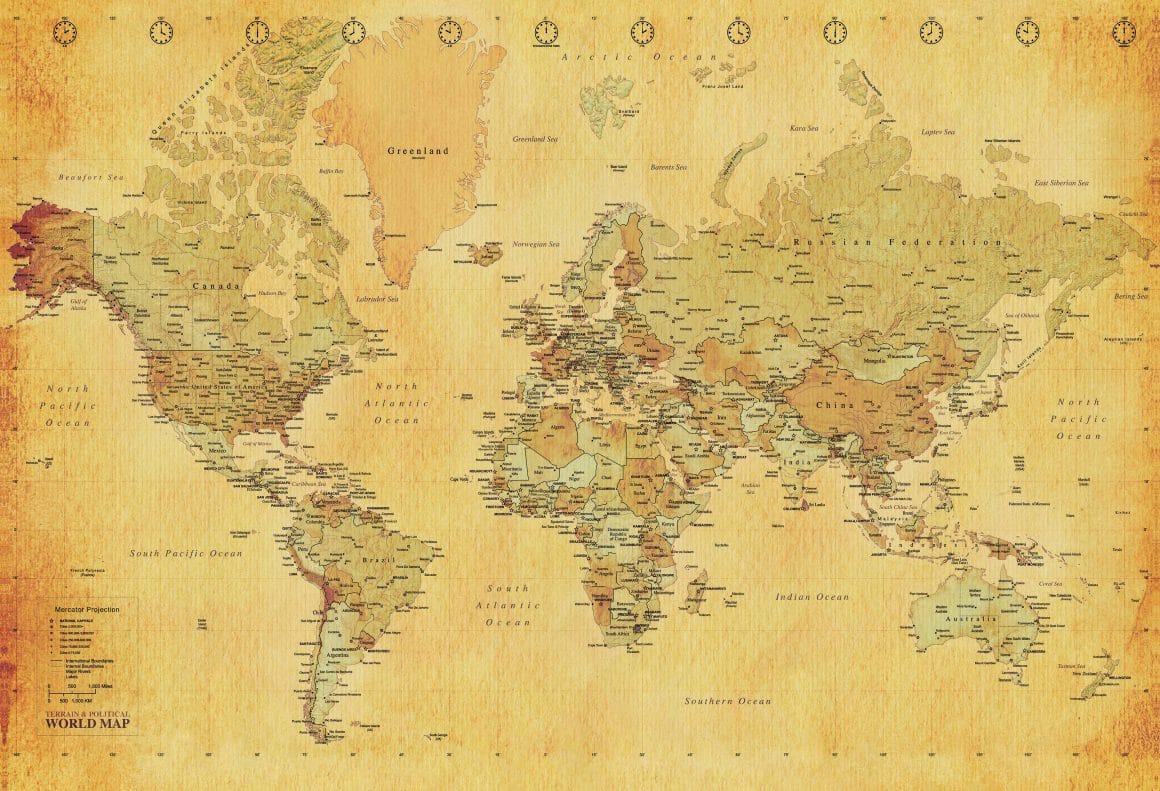 World map mural ideas for kids – HodgePodgeCraft