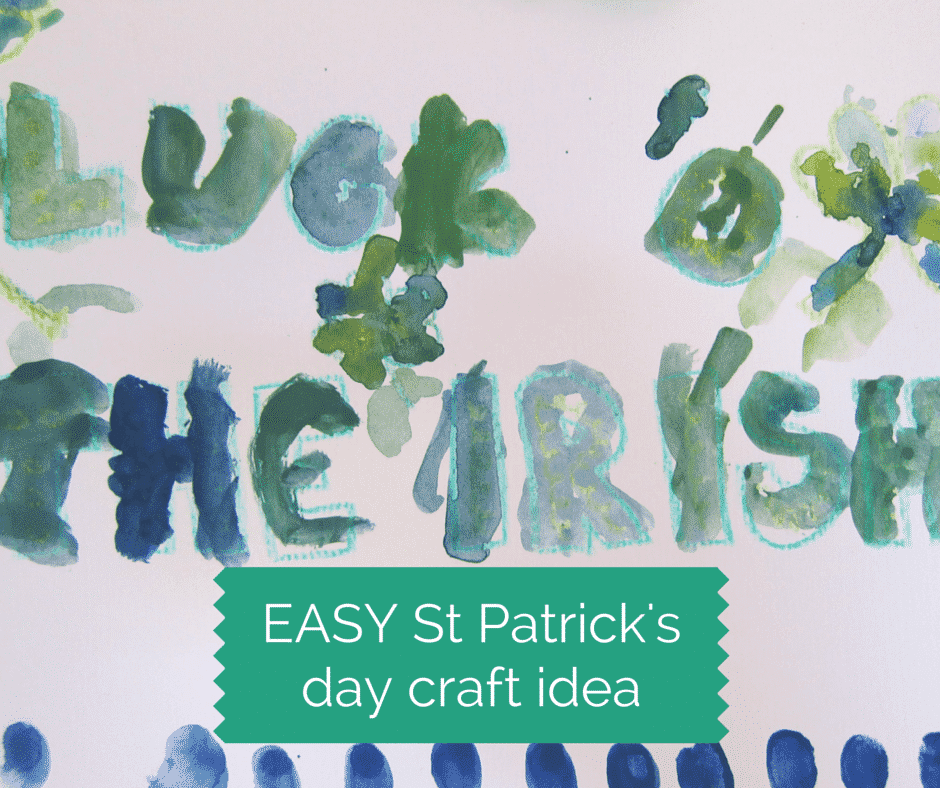 Happy St Patricks day art idea for kids of all ages – HodgePodgeCraft